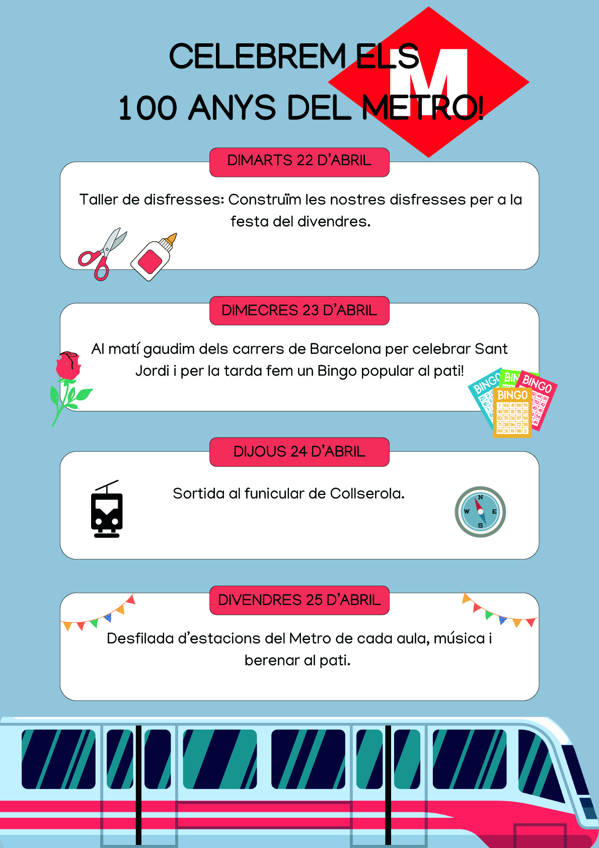 Setmana Cultural Sant Jordi Escoles Fasia